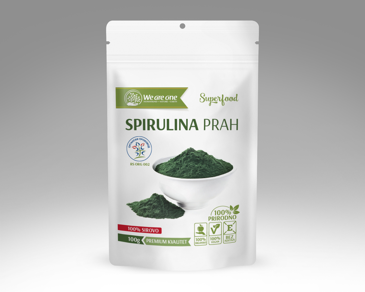 SPIRULINA U PRAHU ORGANSKA, WE ARE ONE 100G